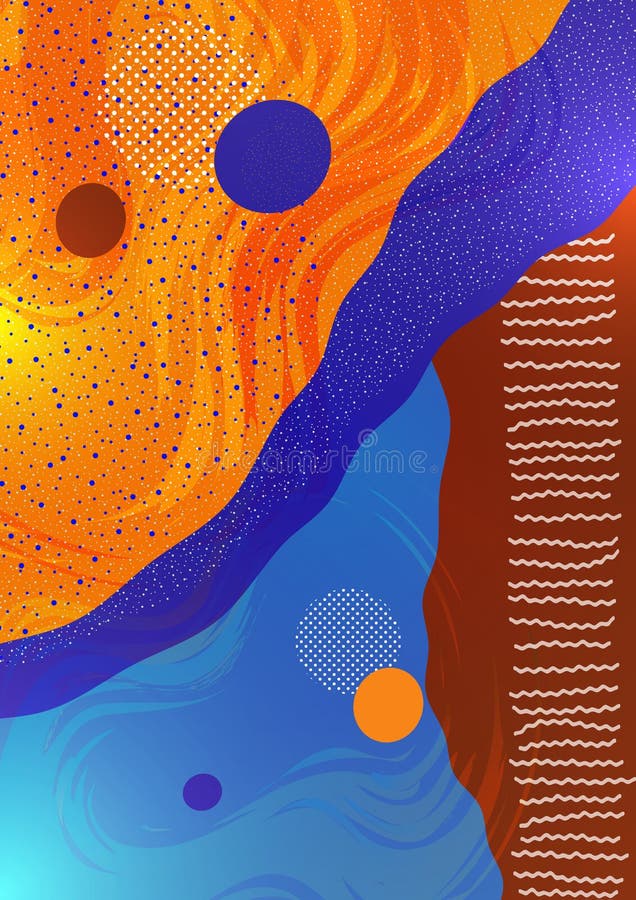 Modern Geometric Wave Pattern Background, Dynamic Fluid Shapes ...