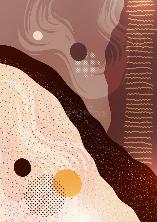 Modern Geometric Wave Pattern Background, Dynamic Fluid Shapes ...