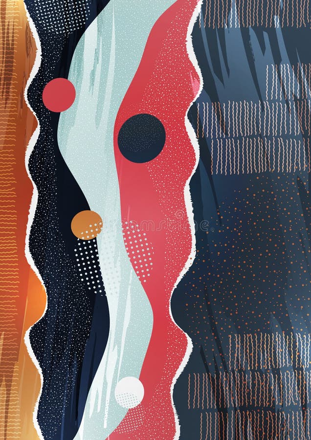 Modern Geometric Wave Pattern Background, Dynamic Shapes, Abstract ...