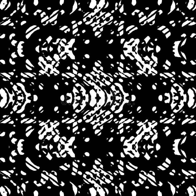 Modern Geometric Wavy Pattern. Seamless Fashion Design Tile in Black ...