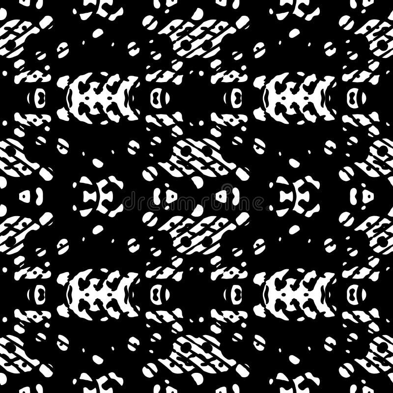 Modern Geometric Wavy Pattern. Seamless Fashion Design Tile in Black ...