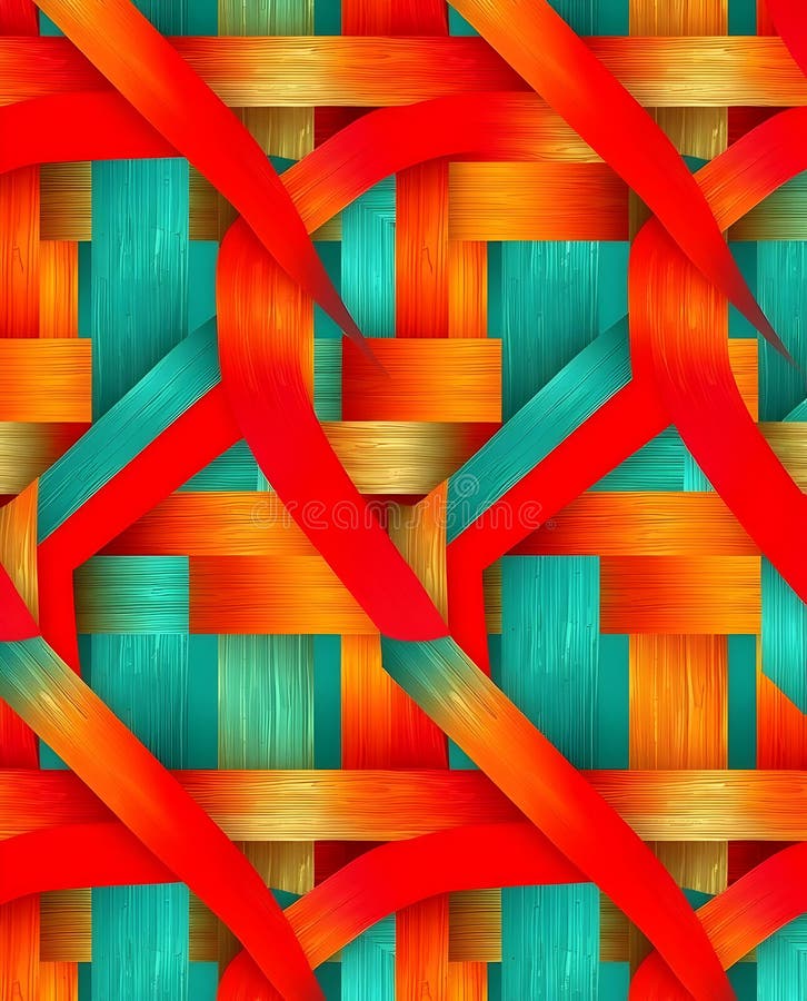 Energetic Geometric Design with Bold Gradients and Symmetry, Seamless ...