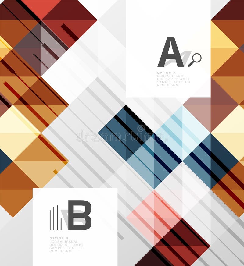 Modern Geometrical Abstract Background, Squares Stock Vector ...