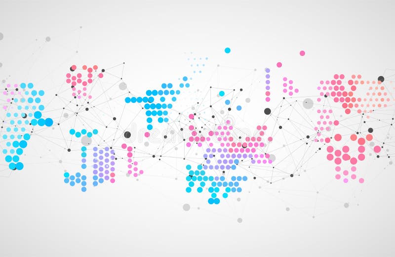 Modern Geometrical Circle Abstract Background. Geometric Pattern in ...