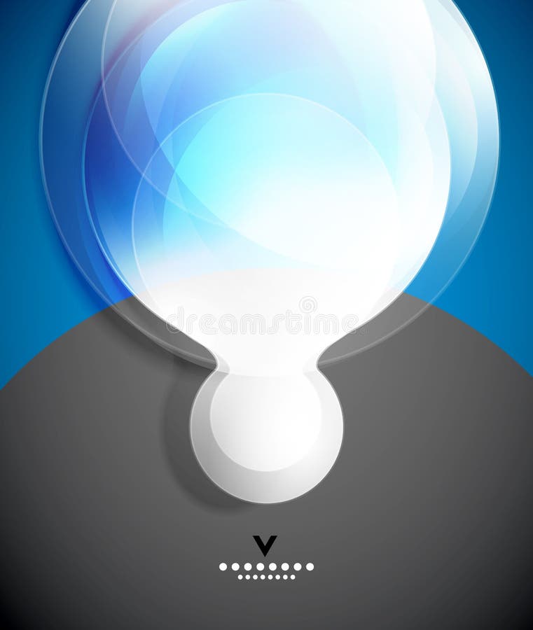 Modern Geometrical Glass Design Template Stock Illustration ...