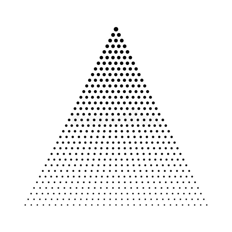 Modern Geometrical Halftone Triangle Design Template Stock Vector ...