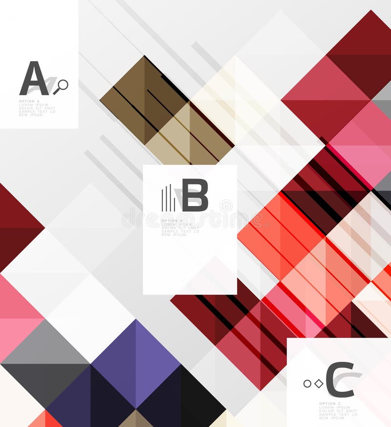 Modern Geometrical Square Banner, Minimalistic Abstract Background ...