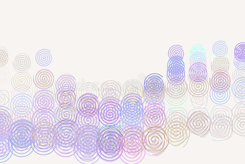 Modern Geometrical Twirl Circle Line, Path or Background Pattern ...