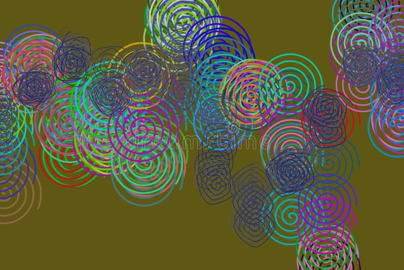 Modern Geometrical Twirl Circle Line, Path or Background Pattern ...