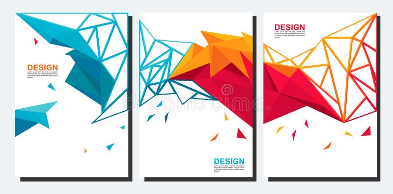 Modern Geometry Polygons Line Design Stock Illustration - Illustration ...