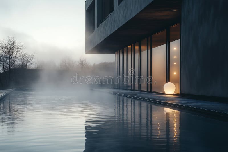 Modern Geothermal Energy System with a Sleek, Efficient Design. a Large ...