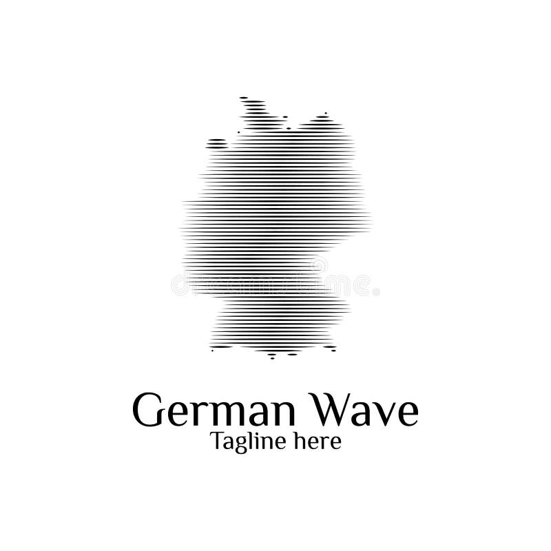 Modern German Wave Logo Template Designs Vector Illustration Simple ...