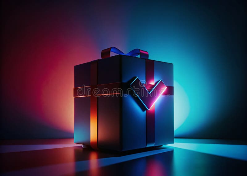 Modern Gift Box Design Concept Striking 3D Render of a Checkmarked ...