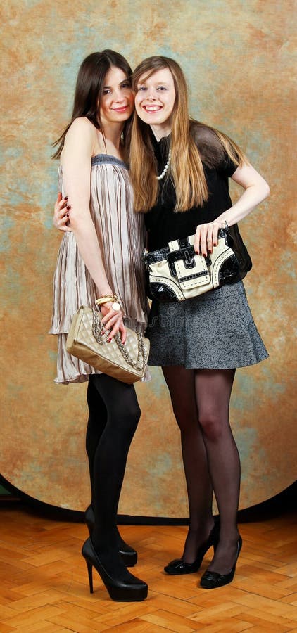 Modern girls stock photo. Image of couple, festive, beauty - 18416750