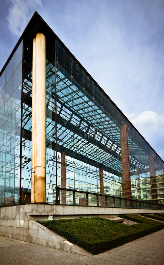 Modern Building Glass Facade Stock Photo - Image of construction ...