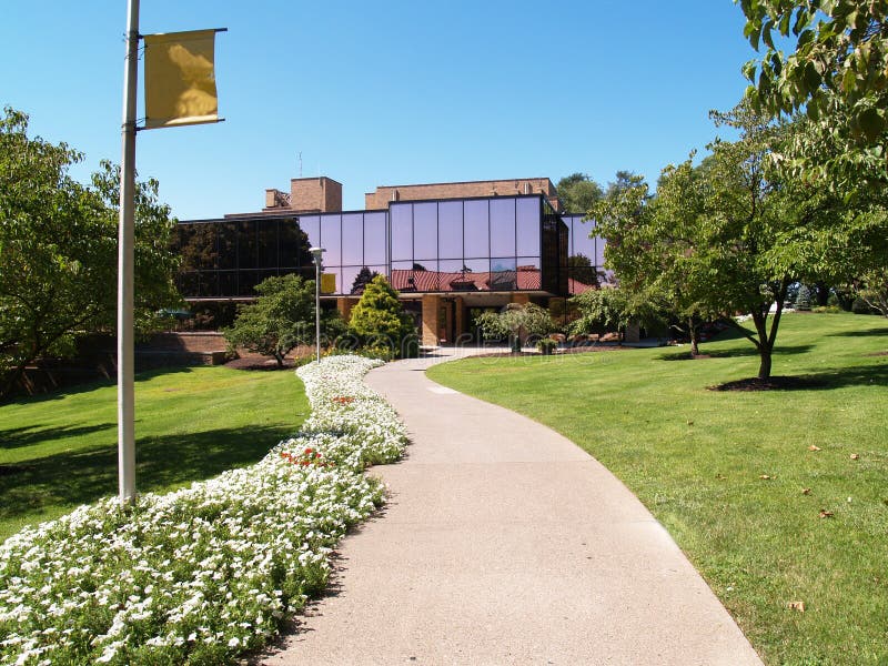 Haas College Center stock photo. Image of front, lawn - 6097966