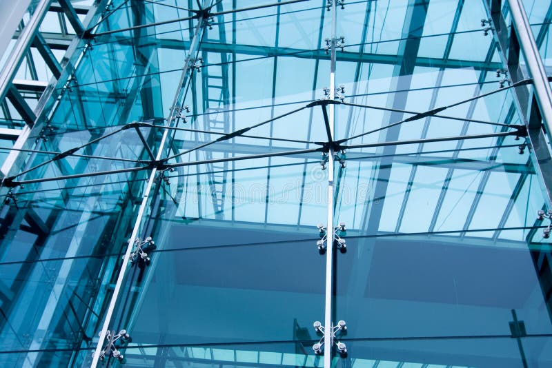 Modern Glass Building Exterior Stock Image - Image of glass, modernism ...