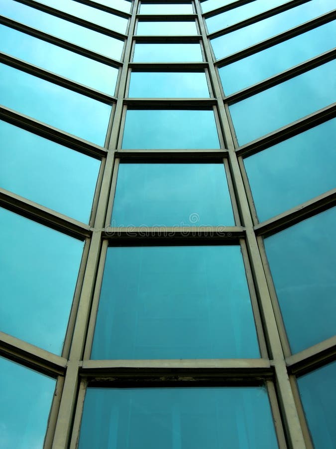 Modern Glass Building Facade Stock Image - Image of style, illuminate ...