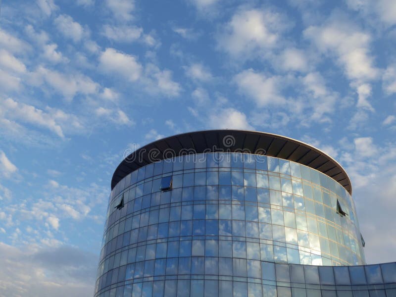 Modern Glass Building with Reflection Stock Image - Image of window ...