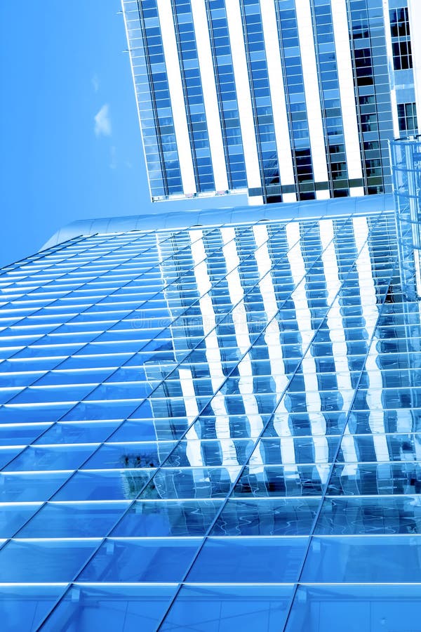 Modern Glass Business Center Stock Photo - Image of background ...