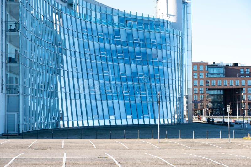 Modern Glass and Concrete Building in a Big City Stock Photo - Image of ...