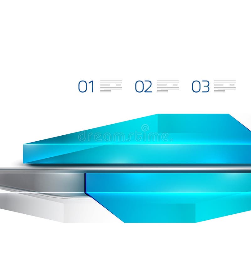 Glass Digital Geometrical Design Template Stock Vector - Illustration ...