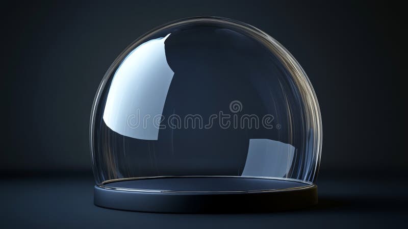 The Modern Glass Dome Display Showcase Features a Contemporary Design ...