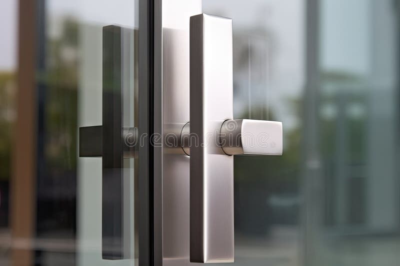 Modern Glass Door Handle, with Sleek and Clean Design Stock ...