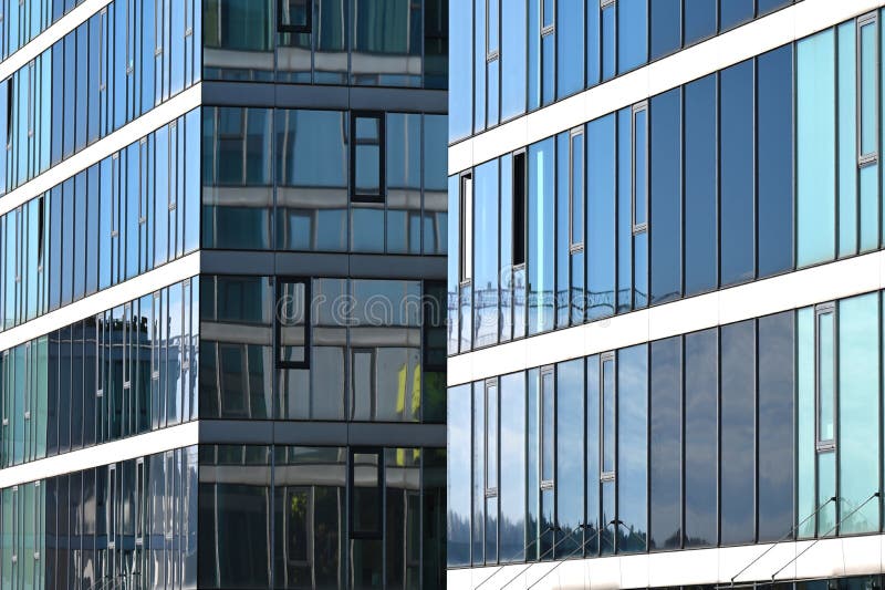 Modern glass facade stock photo. Image of office, front - 260247084
