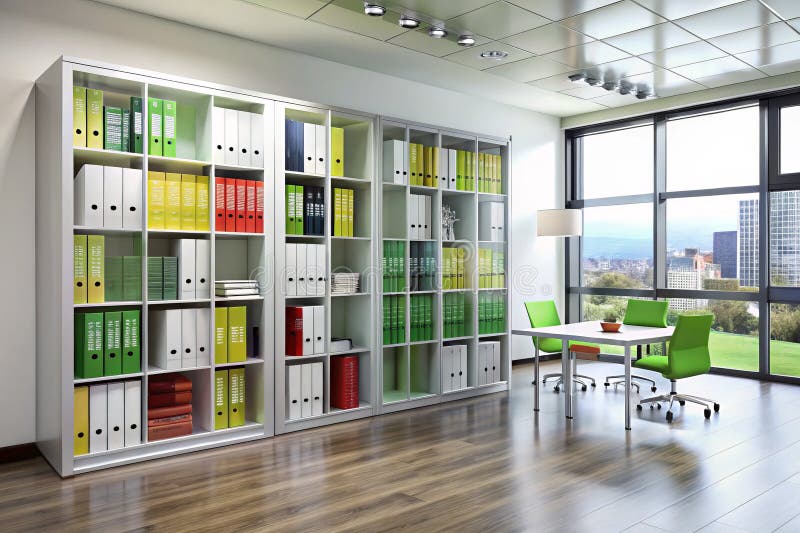 Modern Glass Modular Office File Cabinets a Clean SpaceSaving Storage ...