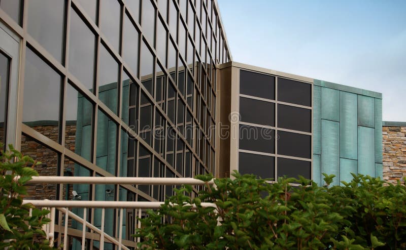 Modern Glass Office Building Stock Image - Image of glass, light: 1425005