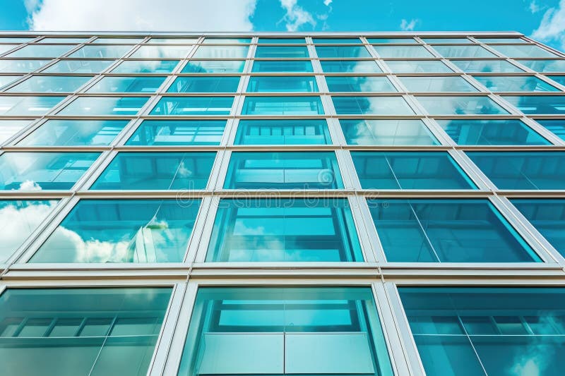 Modern Glass Office Building Stock Image - Image of skyline, corporate ...