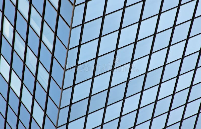 Modern Glass Office Building Reflection Stock Photo - Image of ...
