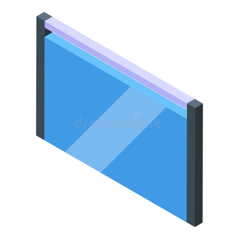 Modern Glass Panel with Backlight Creating Futuristic Atmosphere Stock ...