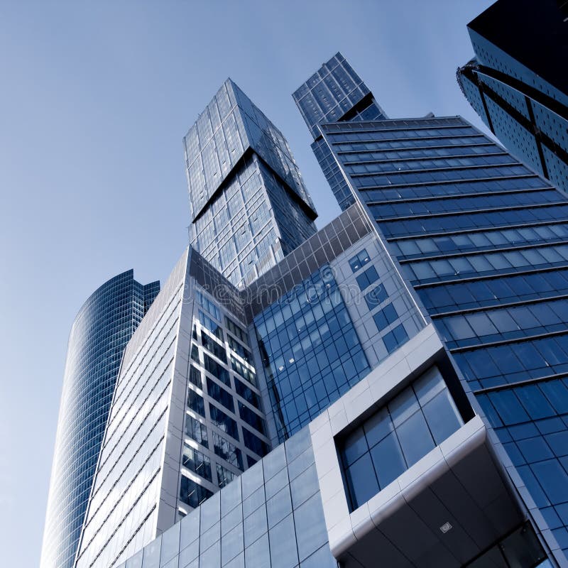 Modern glass skyscraper stock photo. Image of development - 16648994