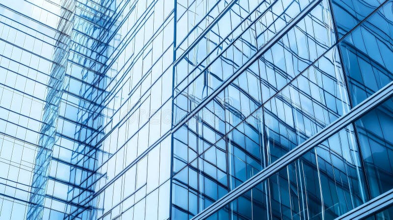 Modern Glass Skyscraper Exterior Close-up Stock Image - Image of ...