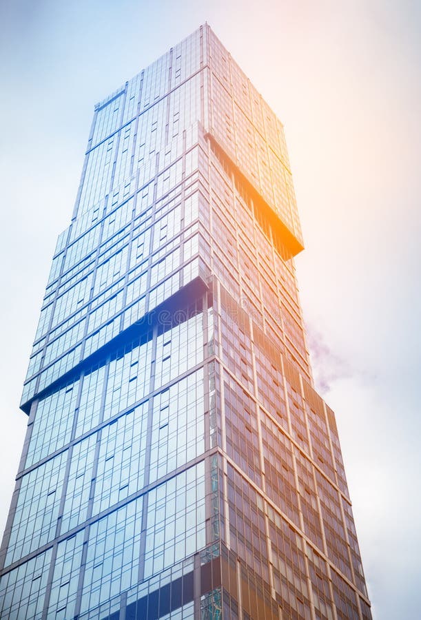 Modern glass skyscraper stock image. Image of finance - 77413091