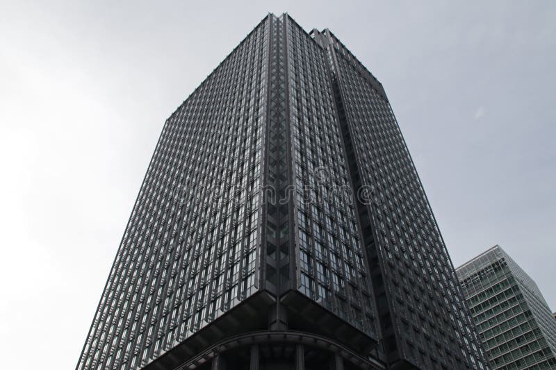 Modern Glass Skyscraper in Tokyo - Japan Stock Image - Image of window ...