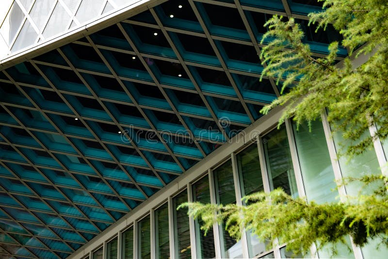 Modern Glass Steel Business Facade Seattle Library Stock Photos - Free ...