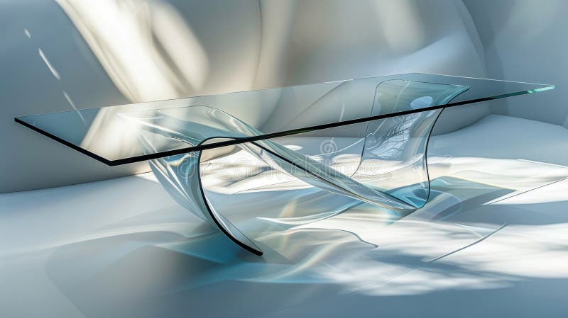 Modern glass table design stock photo. Image of luxury - 355516992