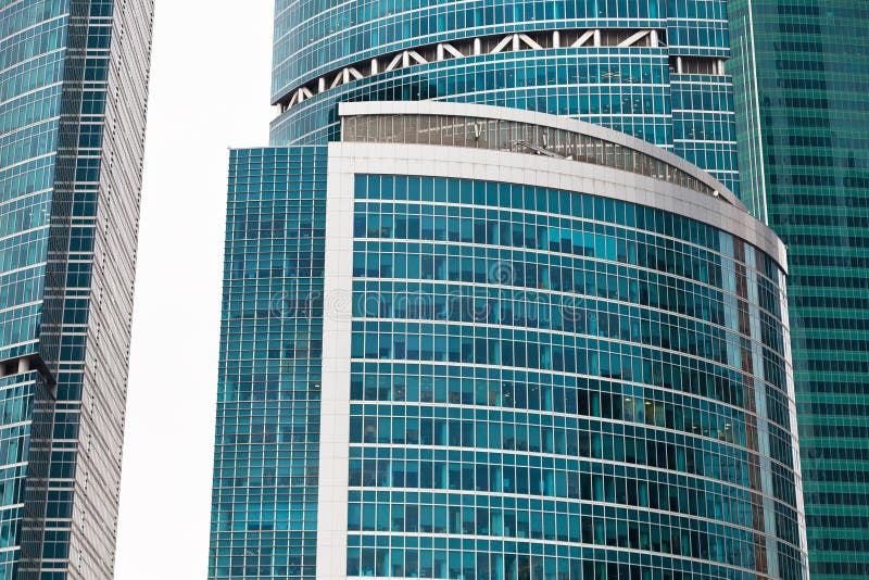 Modern glass tower walls stock image. Image of high, close - 29535979