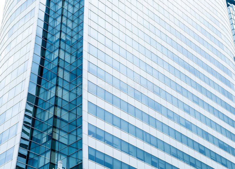 Modern Glass Wall of Office Building Stock Photo - Image of exterior ...