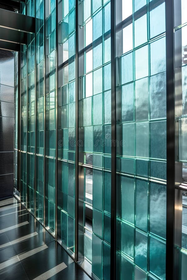 Modern Glass Window Close Up Shot. Stock Illustration - Illustration of ...