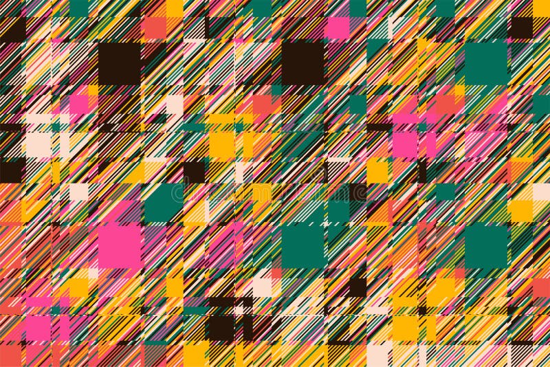 Modern Glitch Background. Color Geometric Abstract Pattern Vector Stock ...