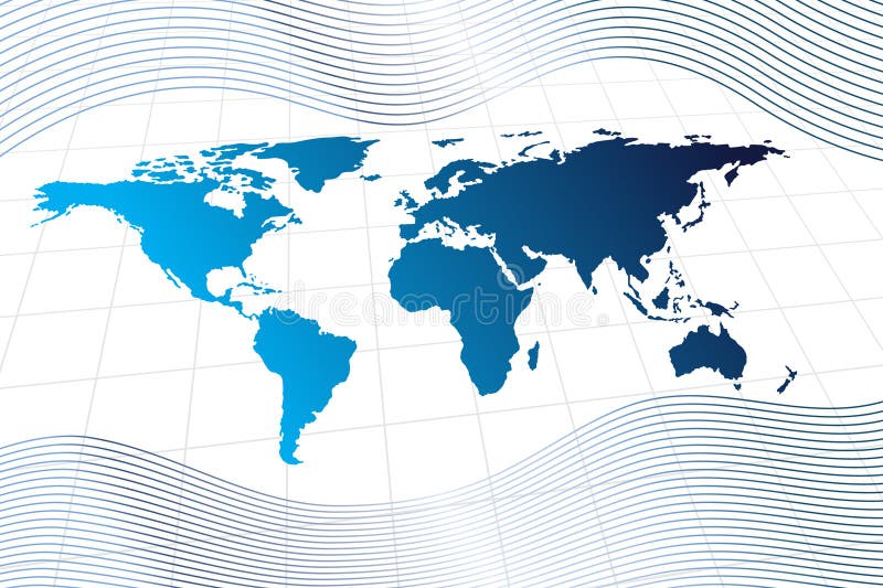 Modern global world map stock vector. Illustration of isolated - 5746679