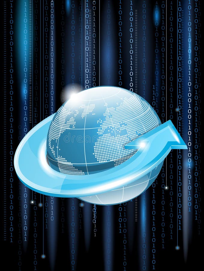 Modern globe network stock vector. Illustration of global - 25257303