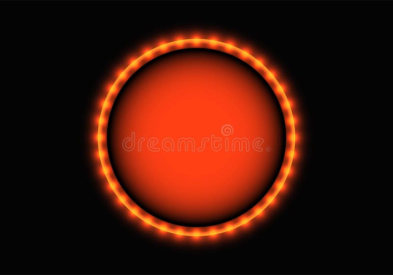 Modern Glowing Circle Light Background Stock Illustration ...