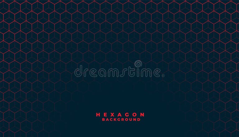 Modern and Glowing Geometric Hive Pattern Backdrop in 3d Style Stock ...