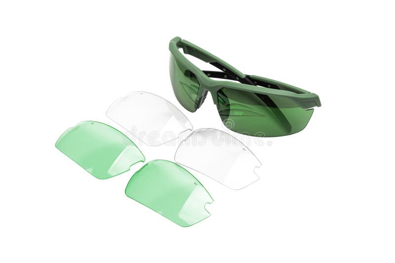 Modern Goggles for Eye Protection. Glasses with Plastic Frames and ...