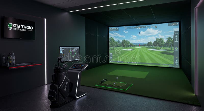 Modern Golf Simulator Room Design Experience Immersive Golf Advanced ...